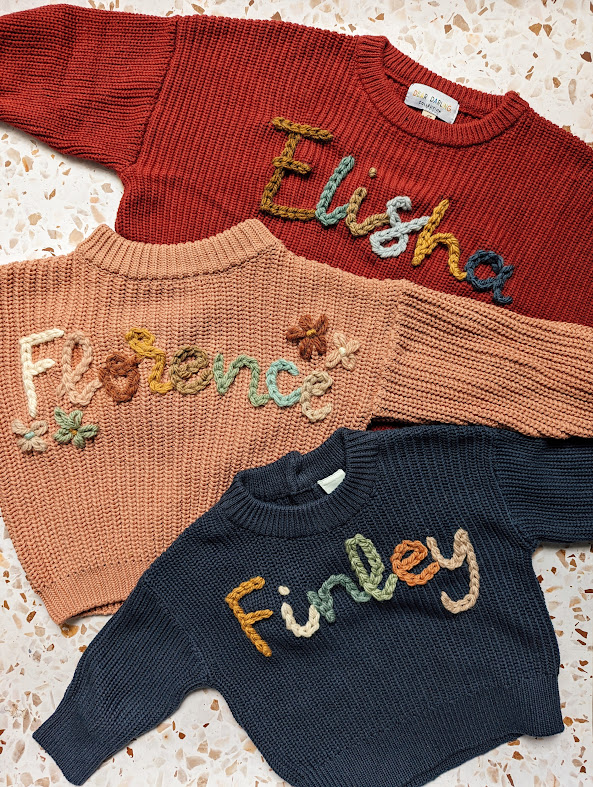 Hand Embroidered Jumpers – Dear Darling Collection
